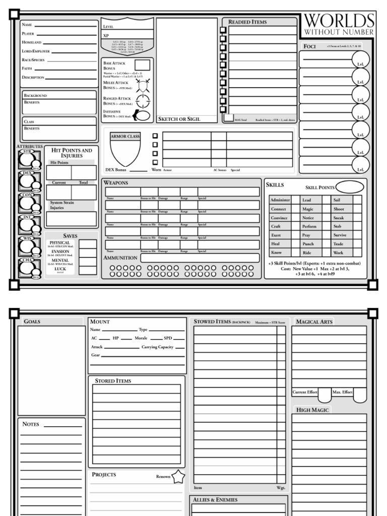 WWN Landscape Sheet | PDF