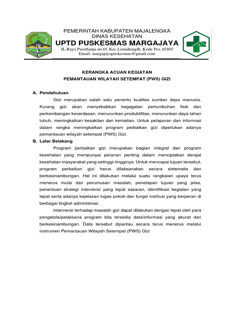 Kak PWS Gizi | PDF | Ilmu Sosial | Pengembangan Diri