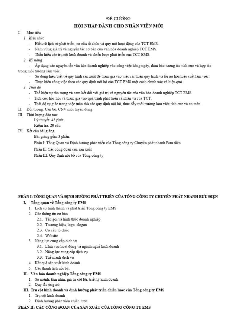 Kịch bản hội nhập EMS V8 - final - 08h55 - 17 - 5 - Trang | PDF