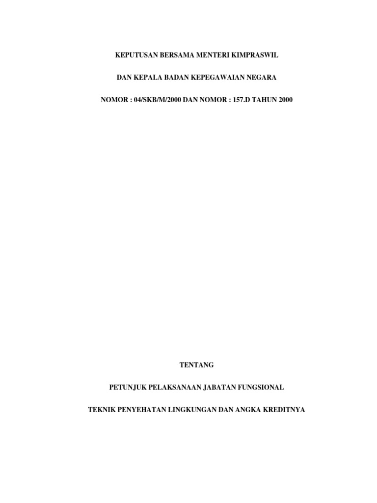 Juklak Jafung TPL | PDF