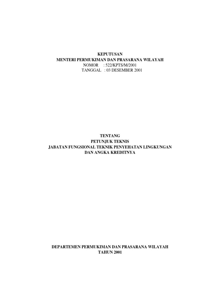 Juknis Jafung TPL | PDF