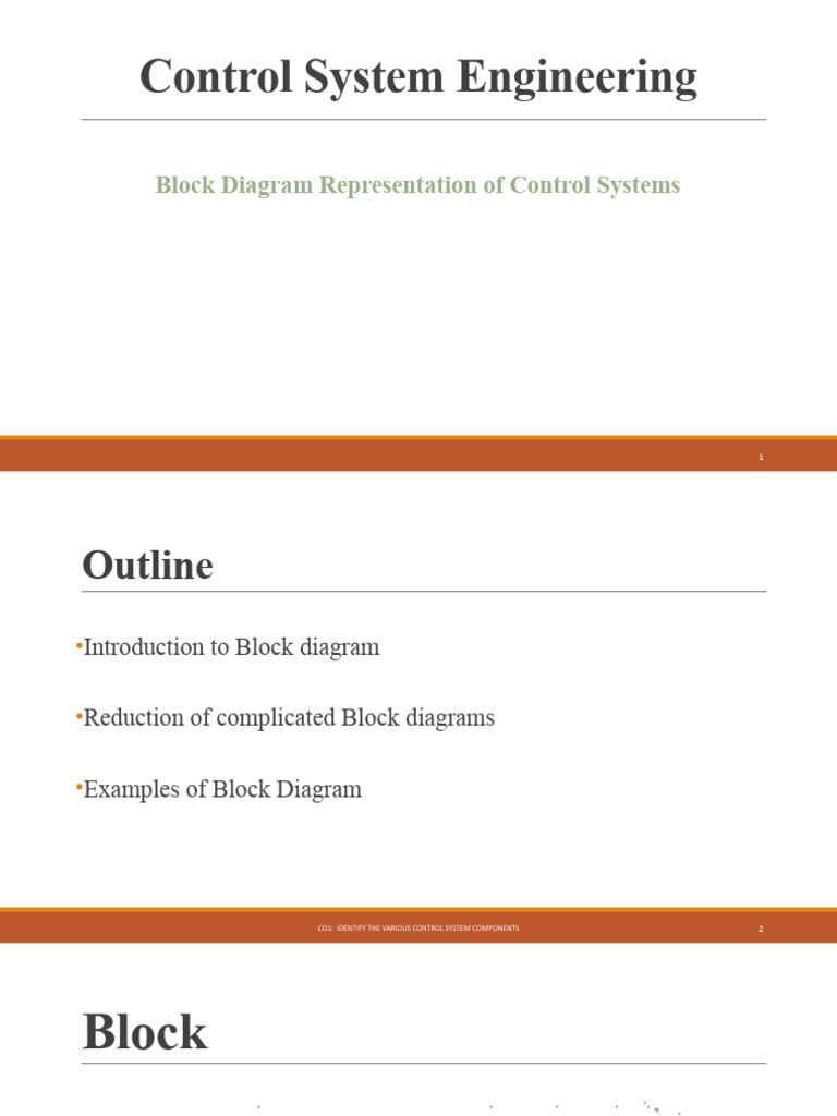 Unit 1 - Block Diagram - Representation, Problems | PDF | Control ...