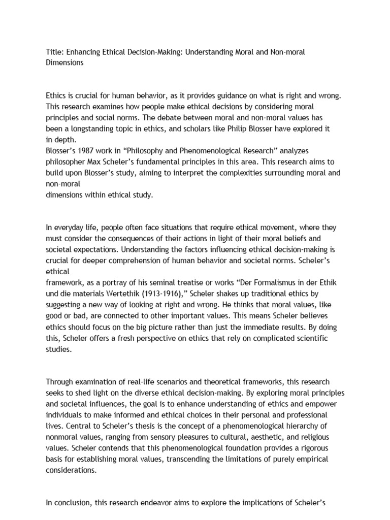 Ethics Intro | PDF | Morality | Integrity