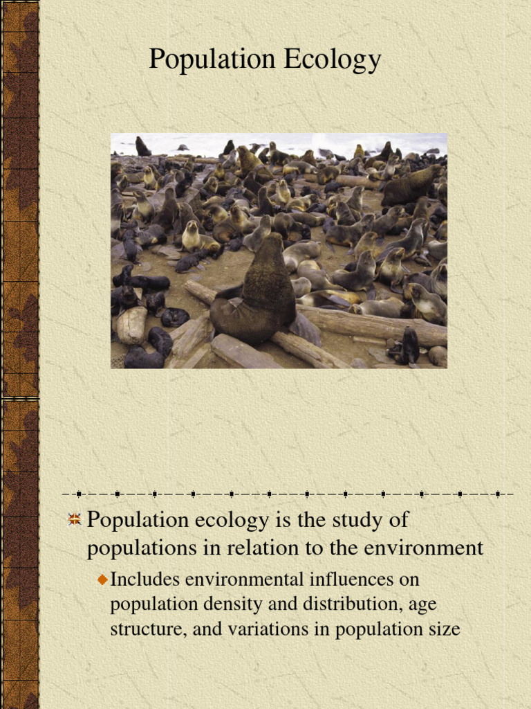 5 Population Ecology Common | PDF | Reproduction | Environmental Social ...