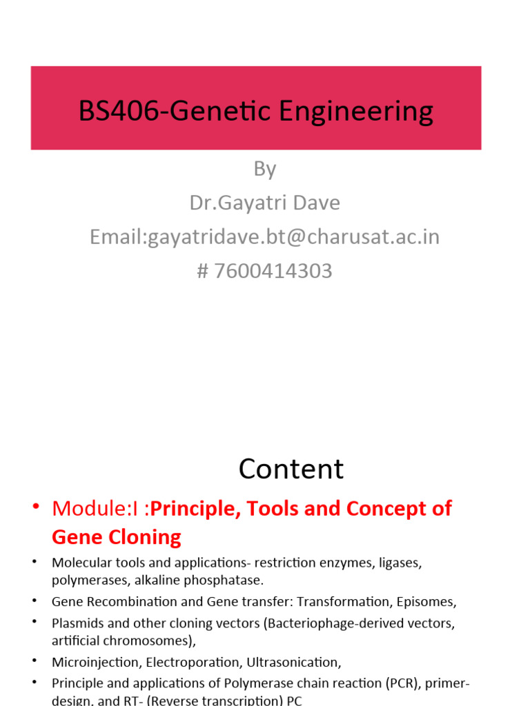Gen Eng | PDF | Restriction Enzyme | Molecular Cloning