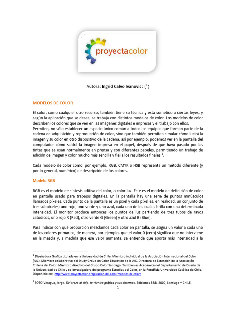 Modelos de Color | PDF | Color | Cian