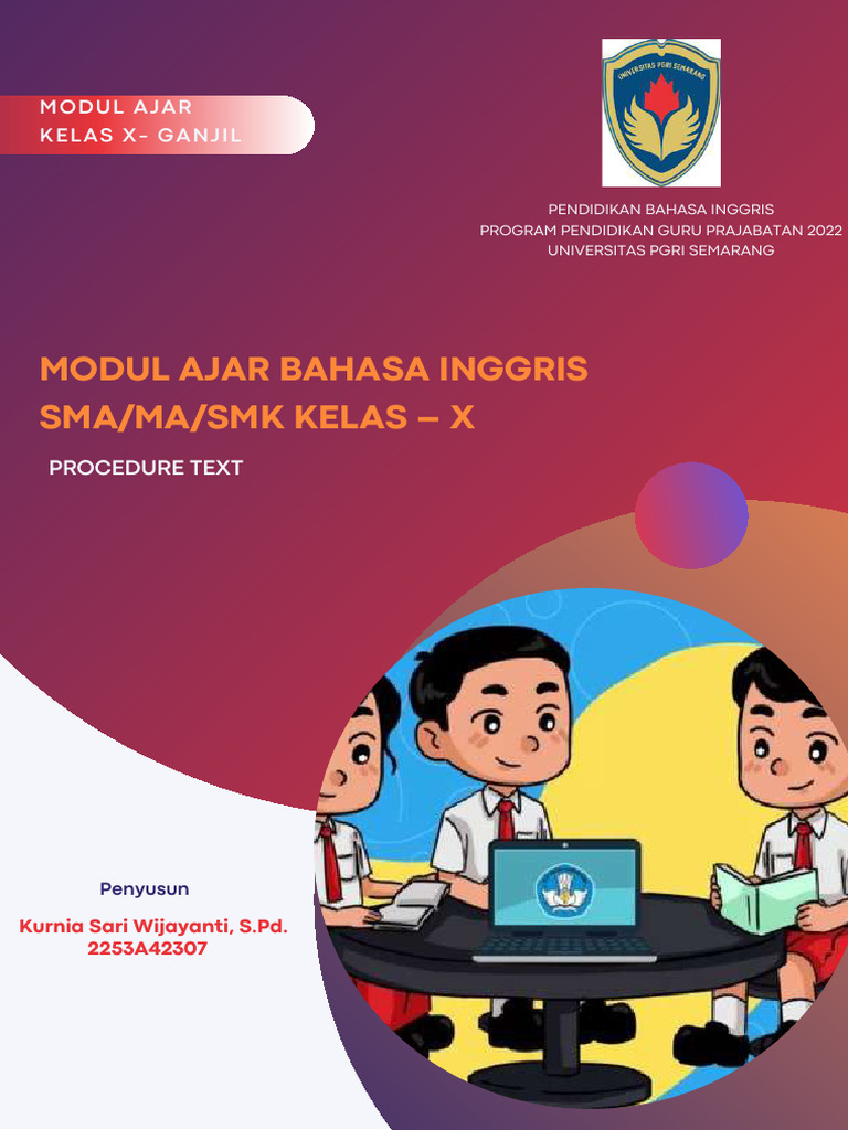 Modul Procedure Text Kelas X | PDF