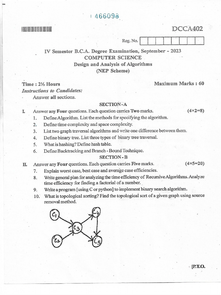 Design And Analysis Of Algorithms Pdf