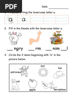 Worksheet Trace The Letter JKL | PDF