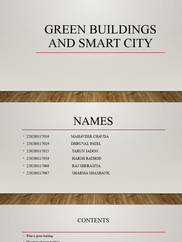 Es PPT - Green Building and Smart Cities | PDF | Green Building | Efficient Energy Use