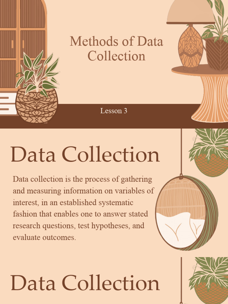 Methods of Data Collection | PDF | Survey Methodology | Scientific Method