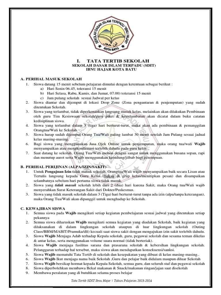Tatib Iha 2023-2024 | PDF