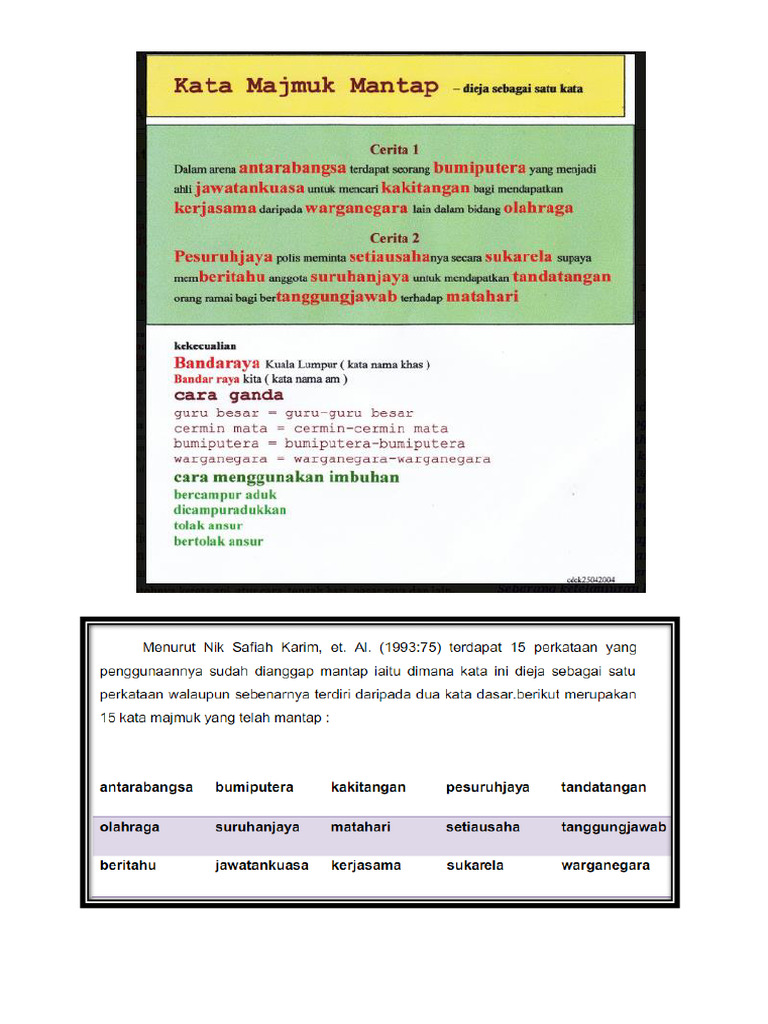 Kata Majmuk Mantap | PDF