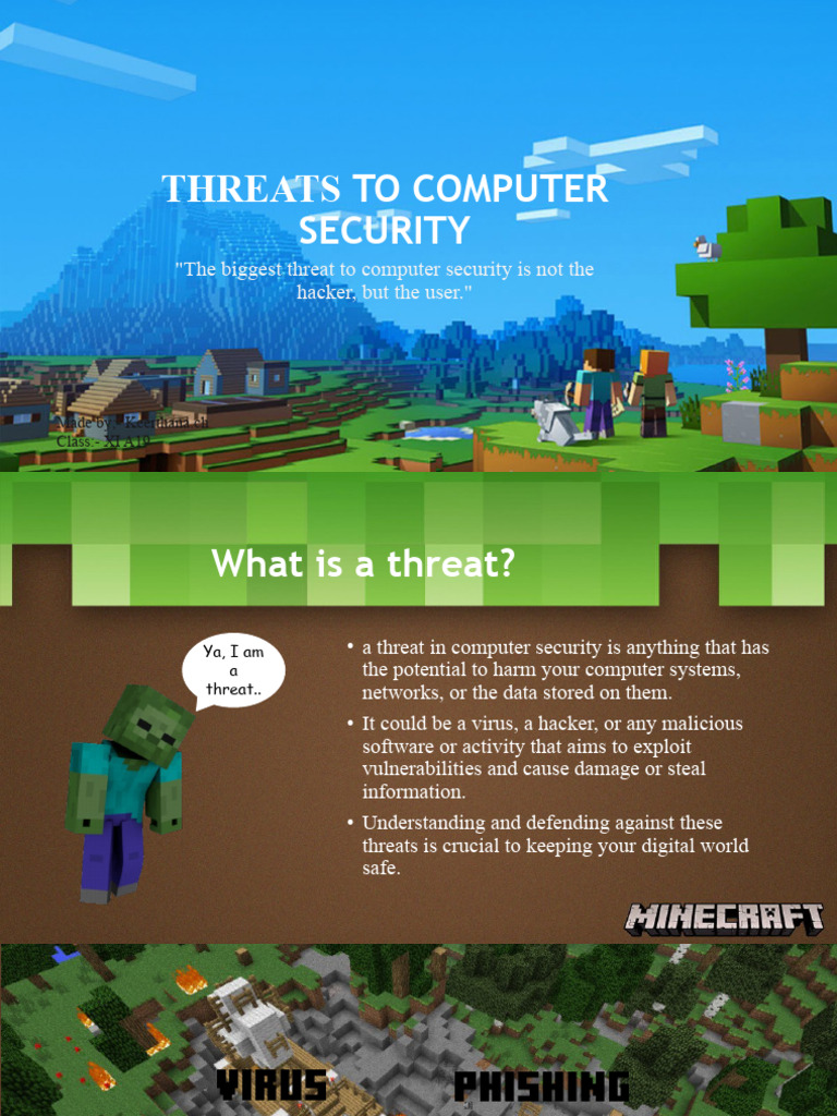 Threats To Computer Security (Autosaved) | PDF | Malware | Computer Virus