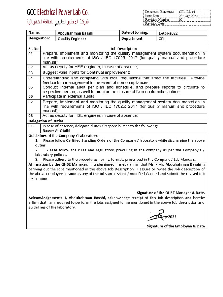 Document Reference GPL-RE-01 Issue Date 22 Sep 2022 Revision Number 00 ... Document Reference GPL-RE-01 Issue Date 22 Sep 2022 Revision Number 00 ...