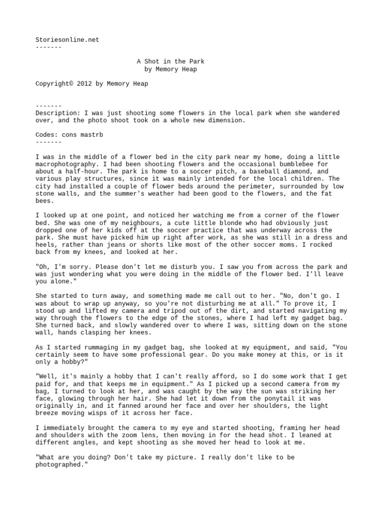 Memory Heap@A Shot in The Park | PDF | Camera