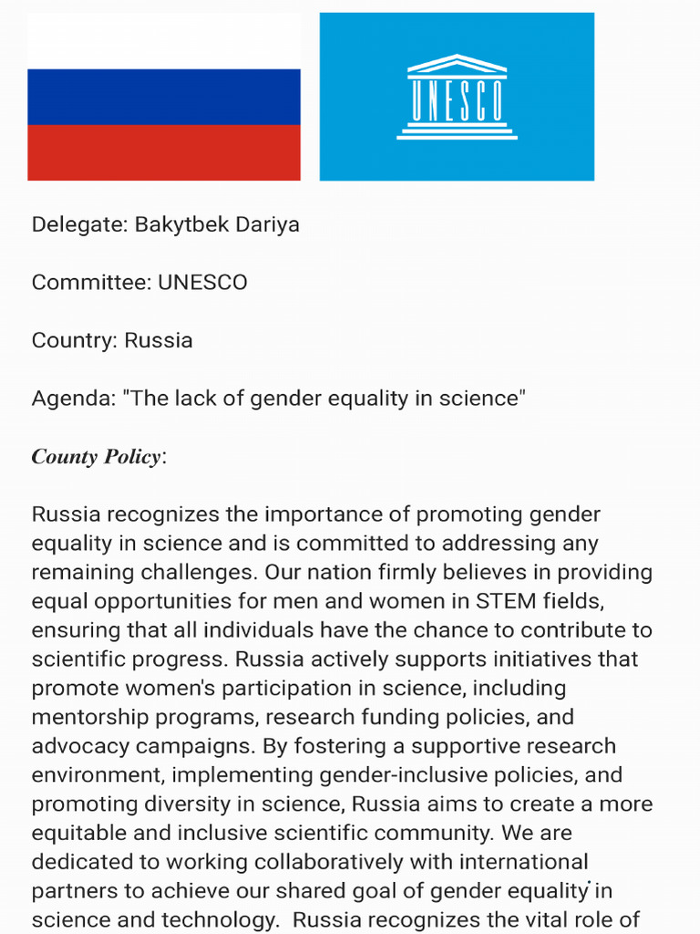 Russia's Position Paper 240403 215159 | PDF