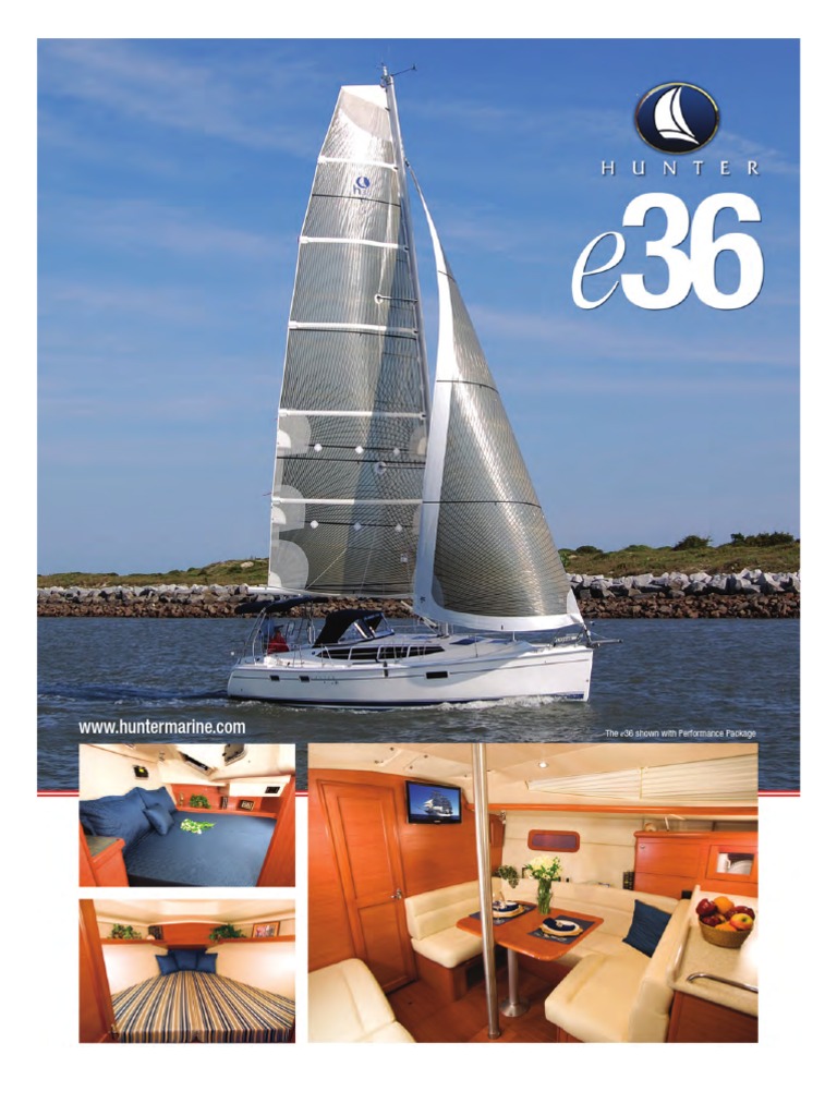 Hunter E36 Brochure | PDF | Hull (Watercraft) | Deck (Ship)