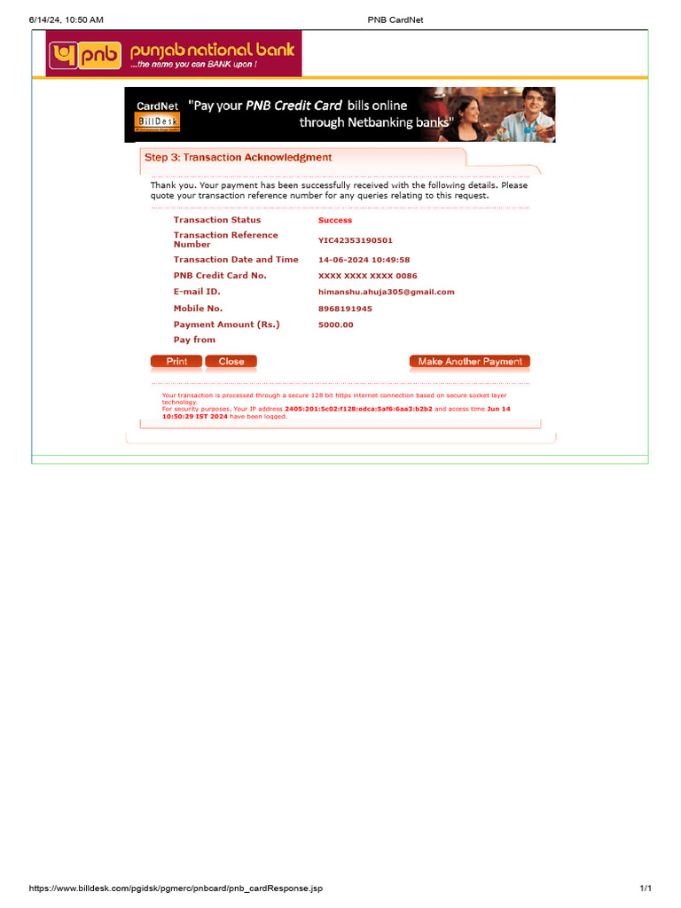 PNB CardNet | PDF