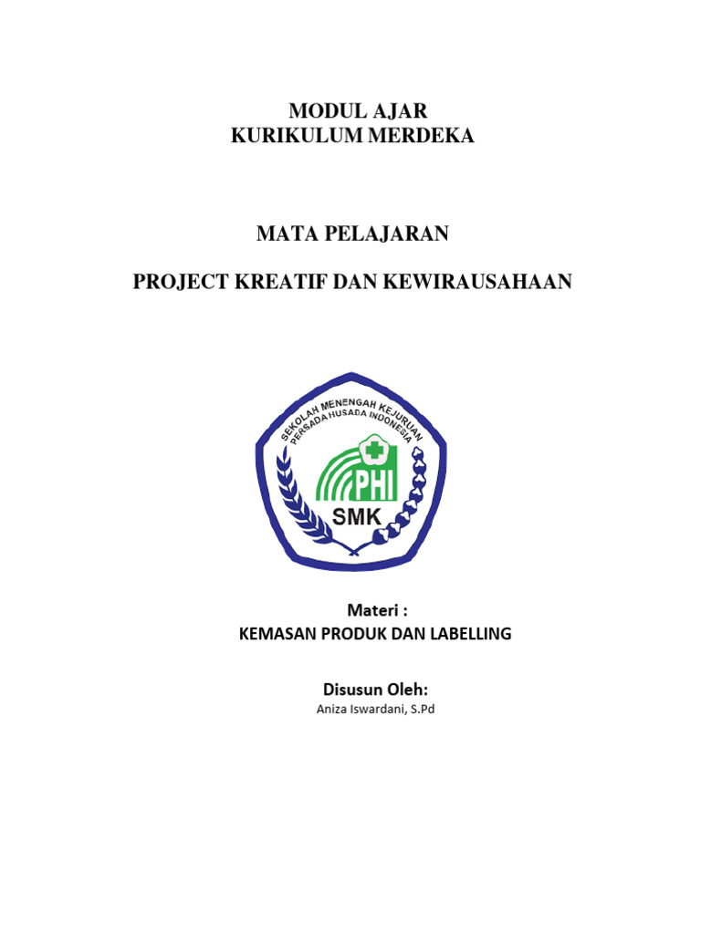 Modul Ajar PKK Merdeka SMK PHI 23 | PDF