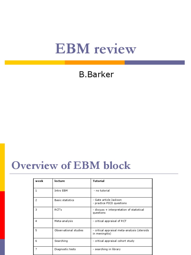 Comprehensive EBM Course Overview | PDF | Wellness