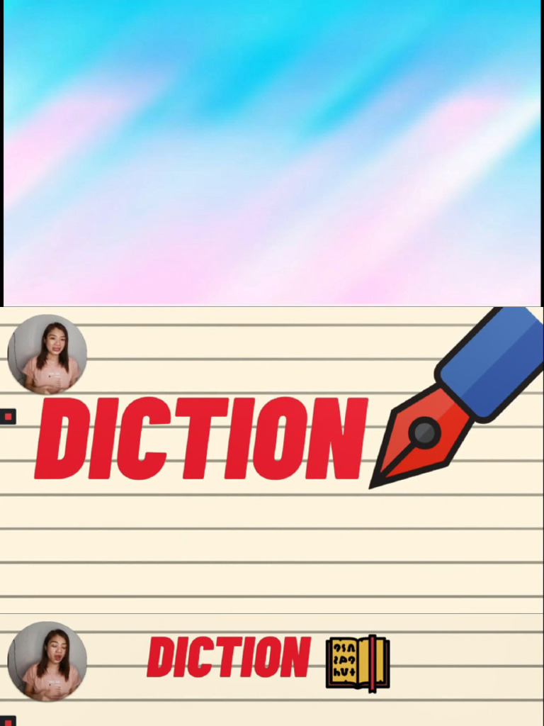 Diction and Syntax | PDF