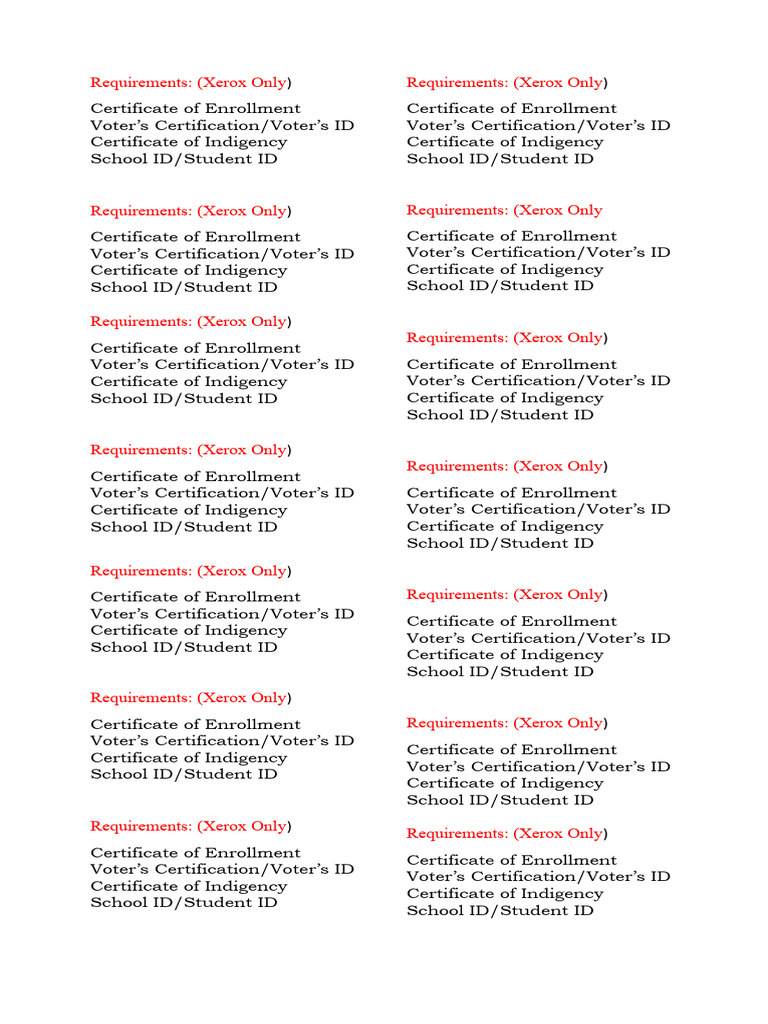 Requirements | PDF | Voting | Elections