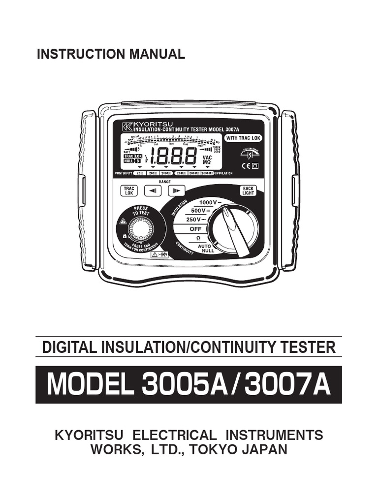 MODEL 3005A/3007A: Instruction Manual | PDF | Electrical Resistance And ...