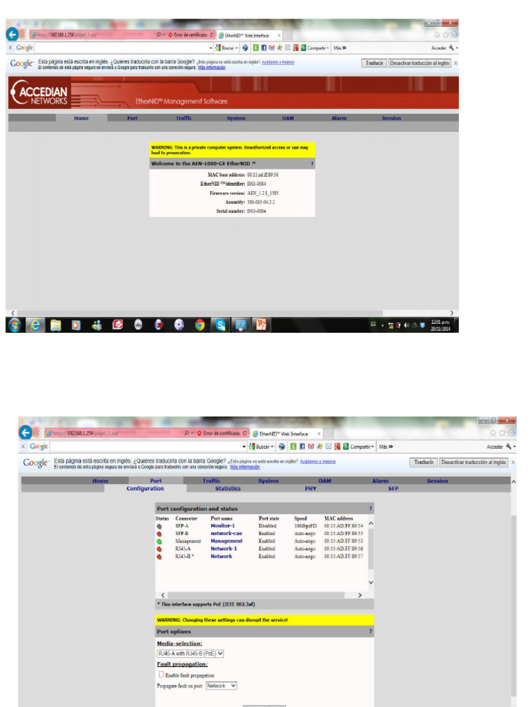 Configuracion Básica acorde a necesidad Loop Accedian Networks | PDF Configuracion Básica acorde a necesidad Loop Accedian Networks | PDF
