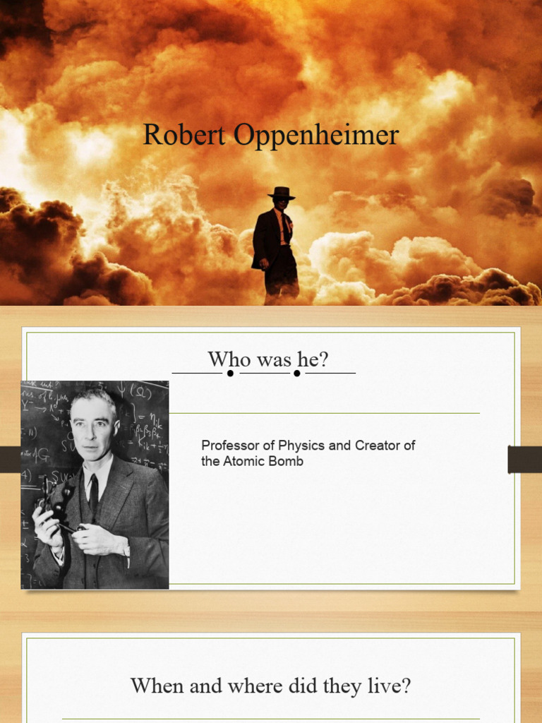 Robert Oppenheimer 1 | PDF