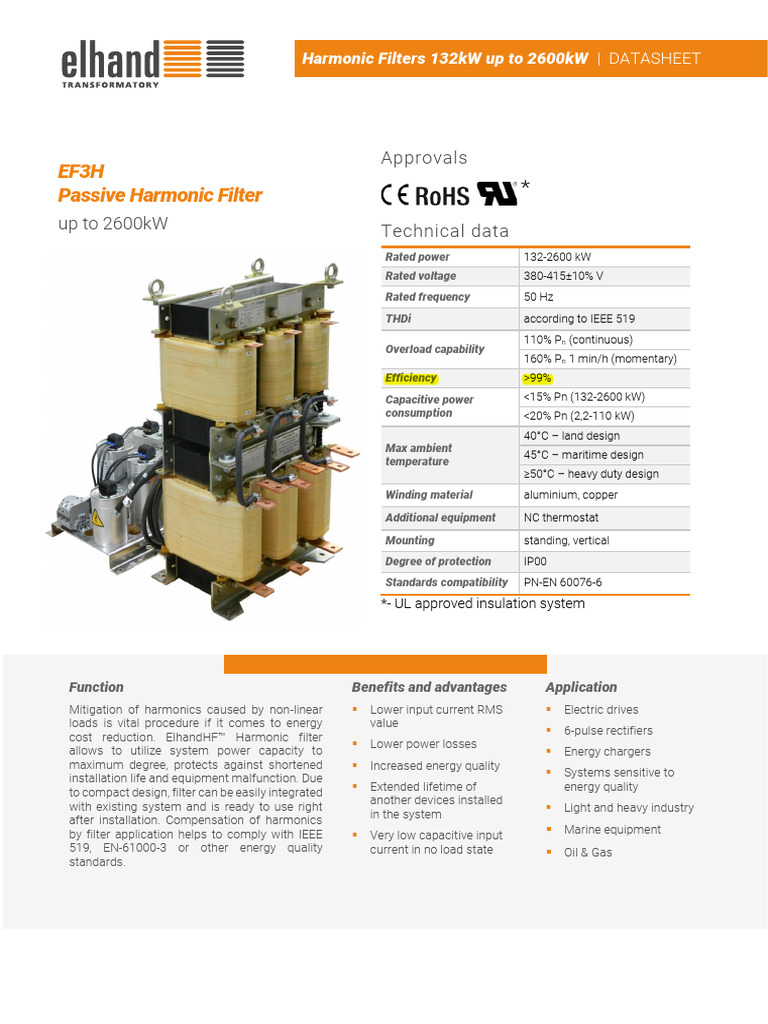 Harmonic Filter | PDF | Power (Physics) | Electrical Components