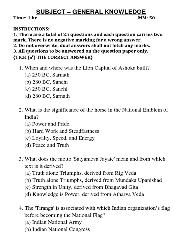 GK Live Class Test (Icons & Religion) | PDF | Indian Religions