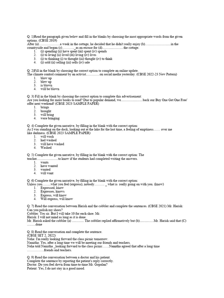 Grammar Worksheet2 | PDF | Teaching Methods & Materials