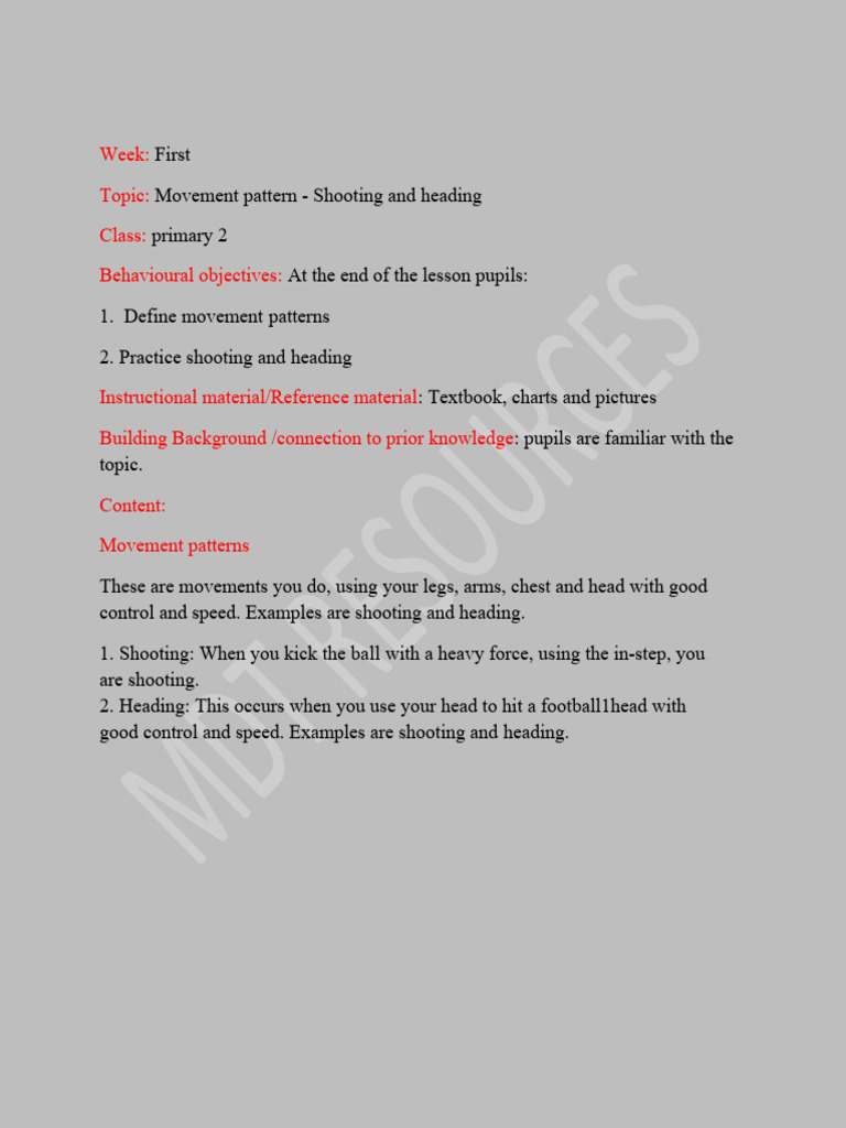 PRY 2 PHE First Term Enote | PDF | Track And Field | Show Jumping