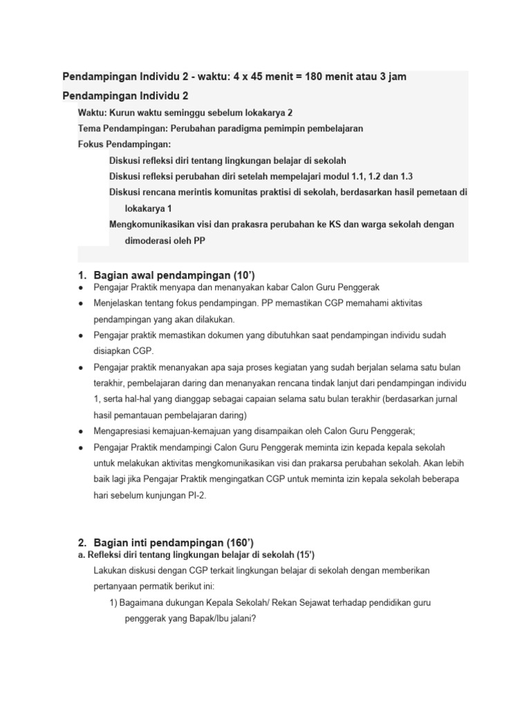 Langkah-Langkah PI-2 | PDF