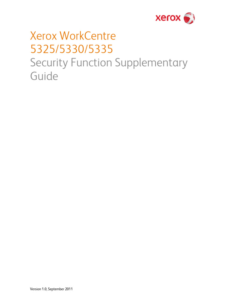 WorkCentre 5325-5330-5335 Supplementary Guide | PDF | Public Key ...