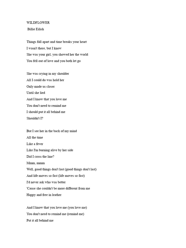 WILDFLOWER | PDF | Poetry