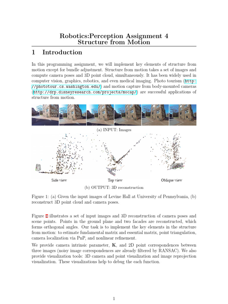 Robotics Perception Week 4 Assignment | PDF | Matrix (Mathematics ...