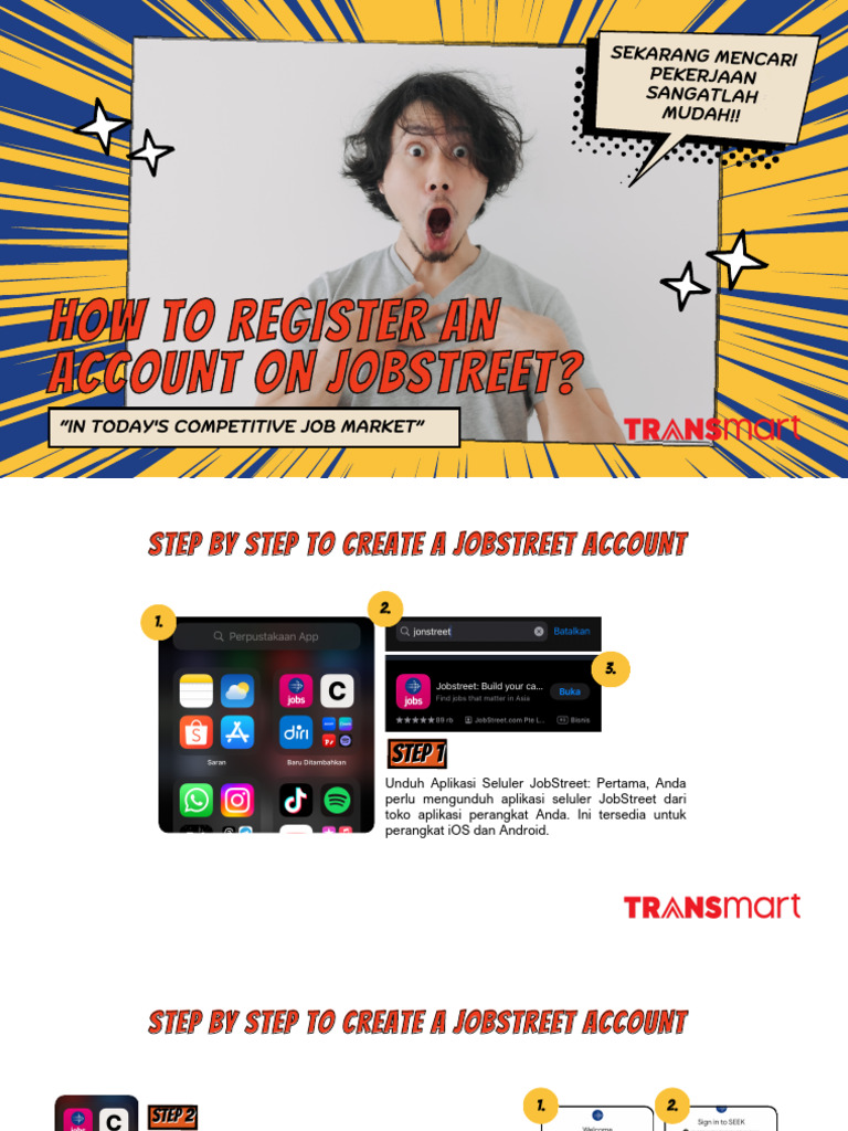 How To Register An Account On Jobstreet | PDF