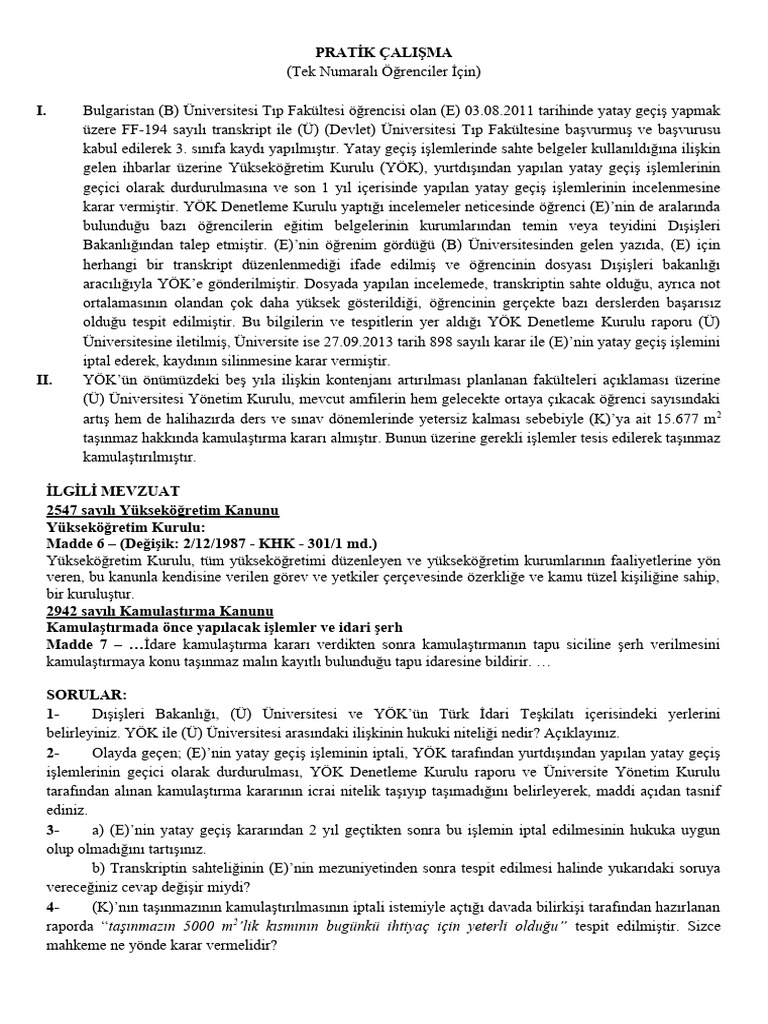 Idare Hukuku Pratik Calisma | PDF