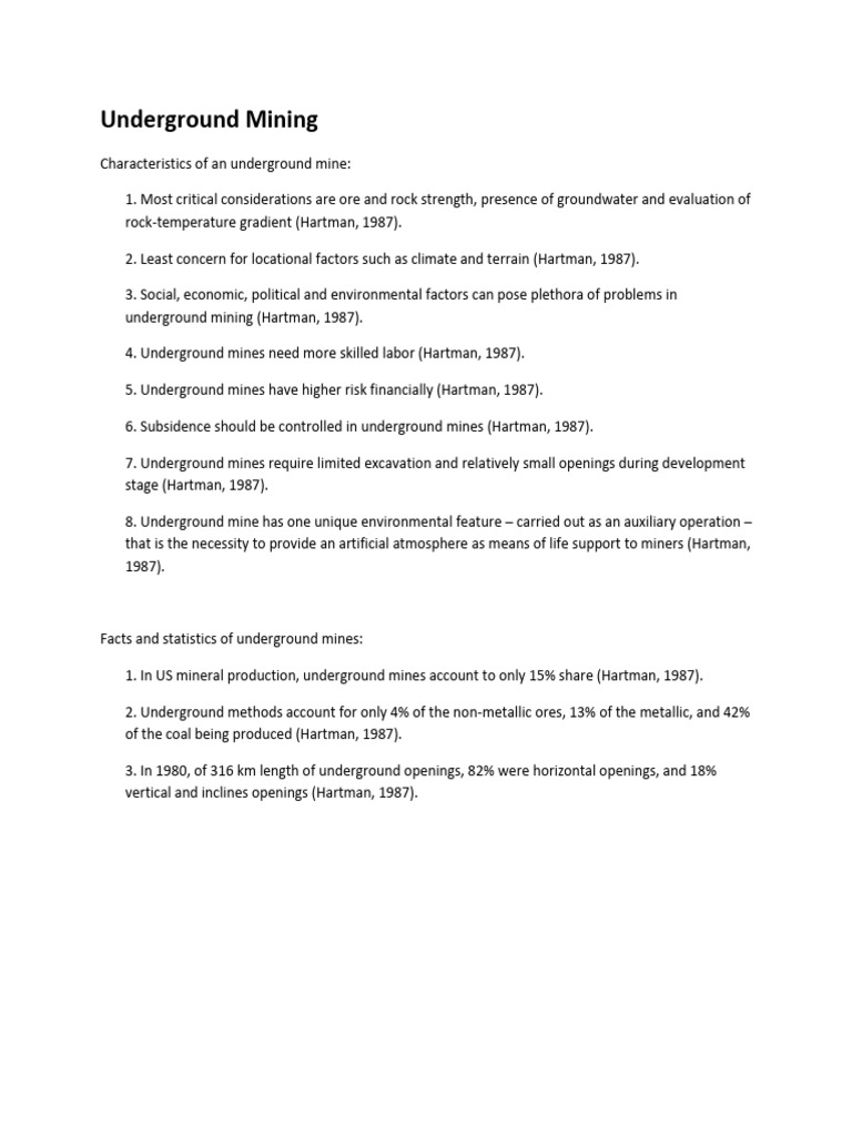 UG Method Selection | PDF | Mining | Ore