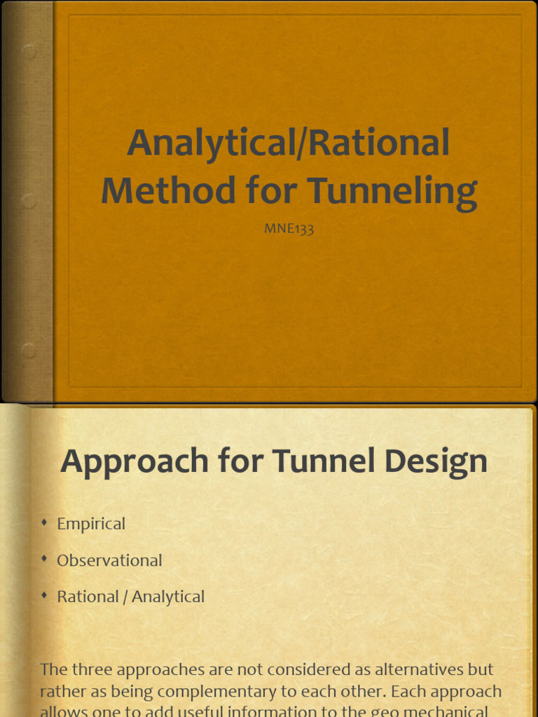 Analytical Method For Tunneling | PDF | Stress (Mechanics) | Elasticity (Physics)