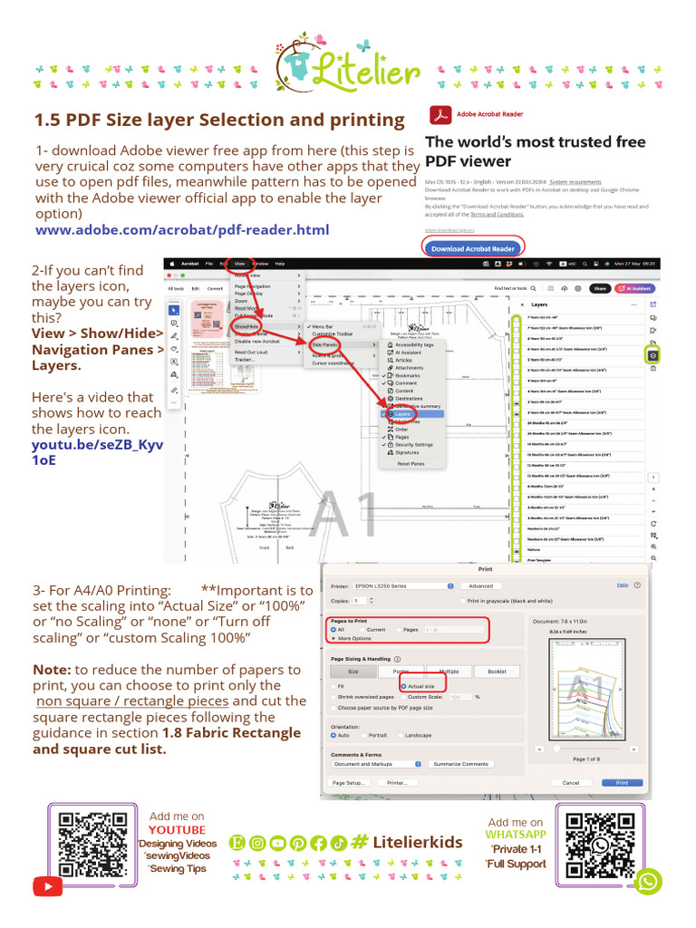 PDF Size Layer Selection & Printing | PDF
