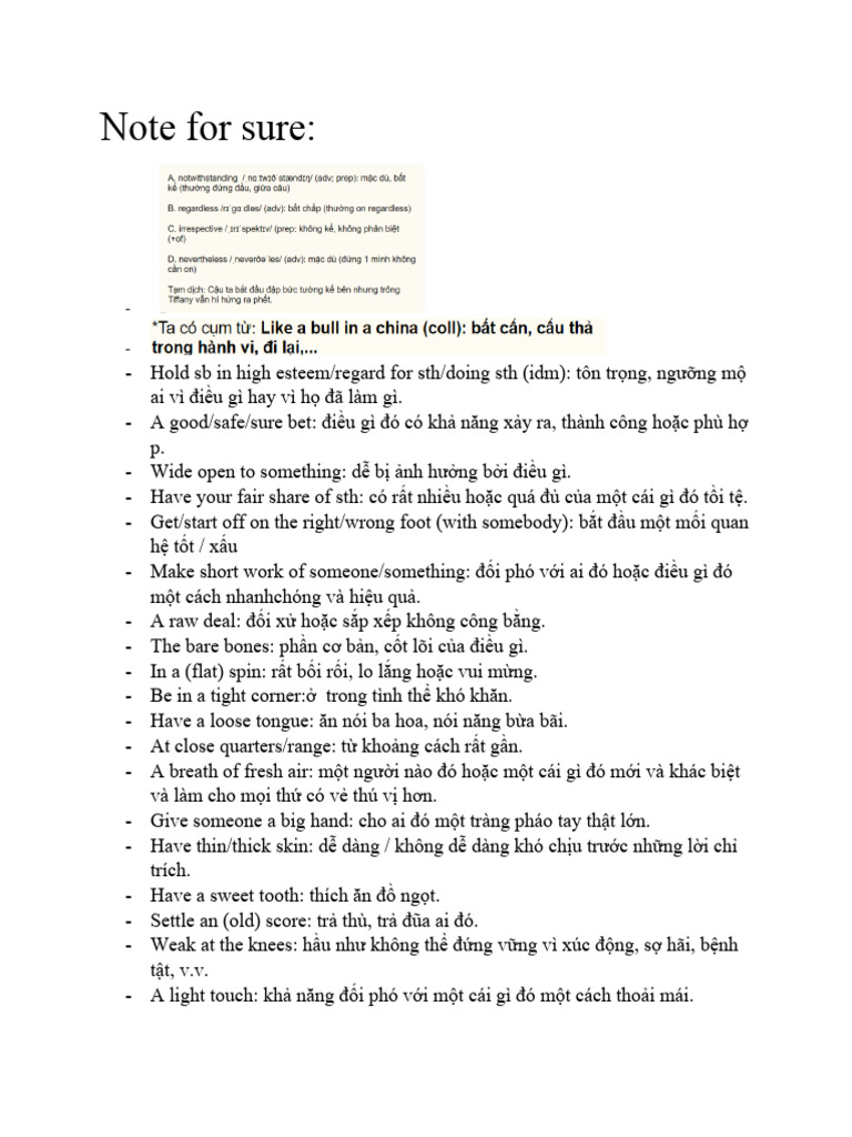 Note For Sure | PDF
