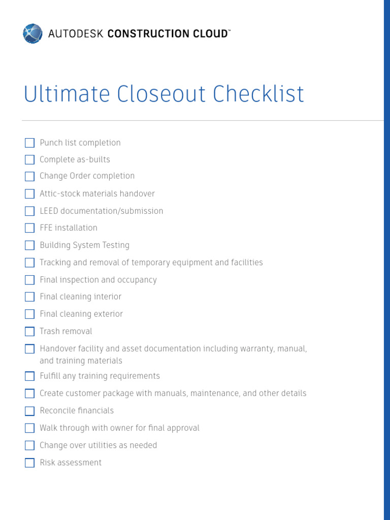 Ultimate Closeout Spreadsheet | PDF | Technology & Engineering