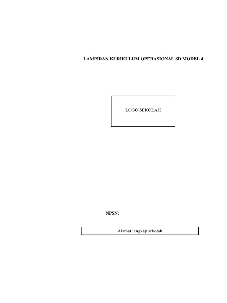 1b Lampiran - Contoh SD - 1 - 240725 - 190820 | PDF