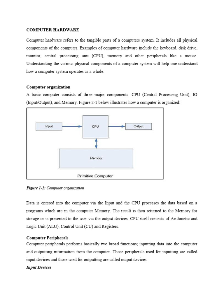 Computer Hardware | PDF | Computer Data Storage | Read Only Memory