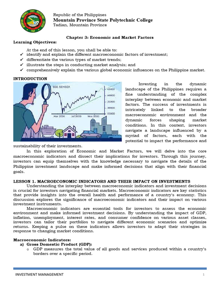 Investment Chapter 3 | PDF | Market Trend | Inflation