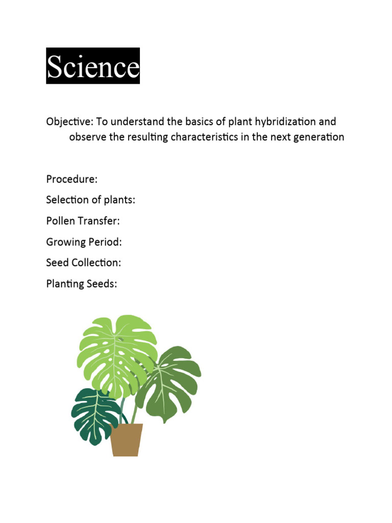 Basics of Plant Hybridization Techniques | PDF