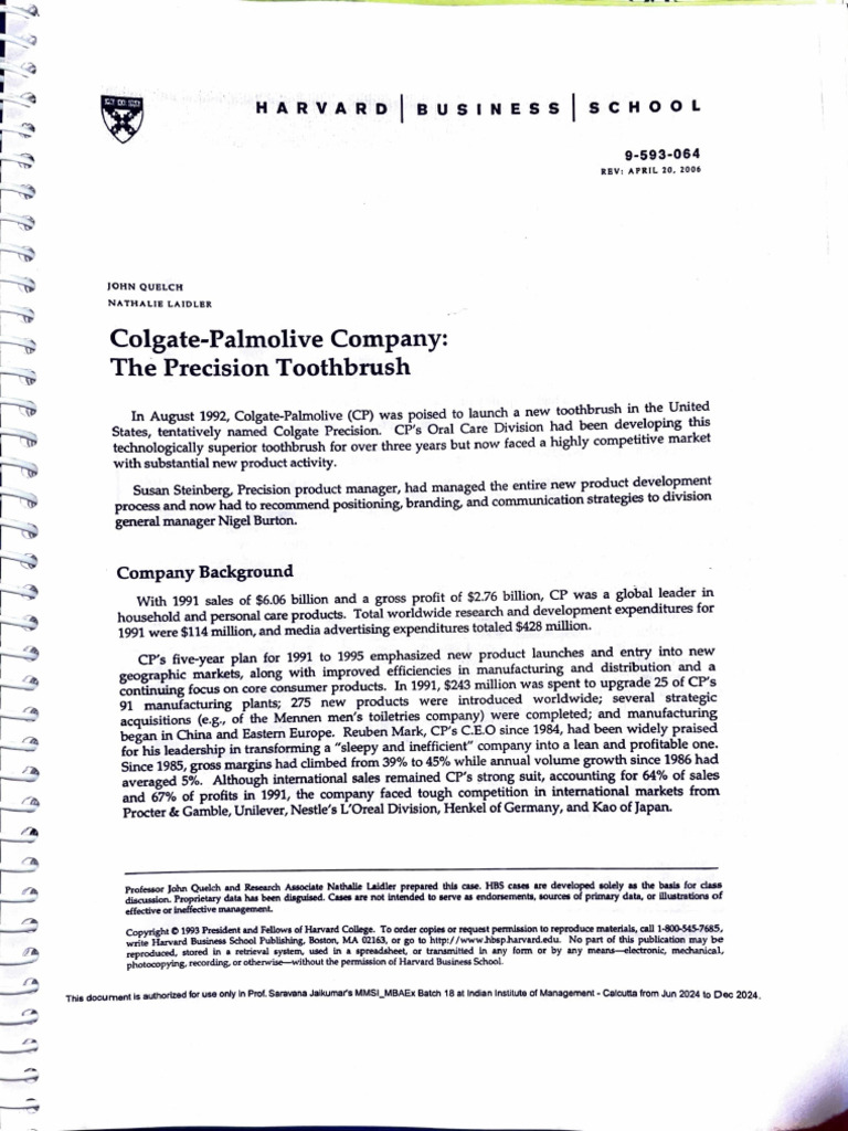 Colgate Palmolive | PDF